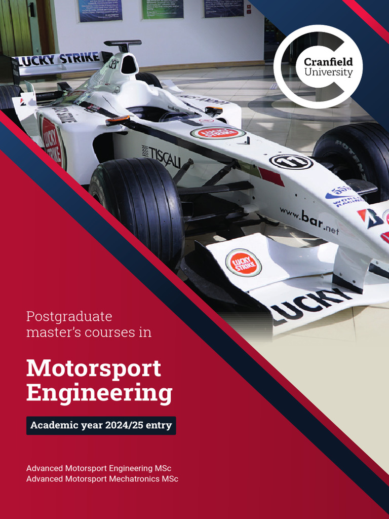 Postgraduate Courses in Motorsport Engineering | PDF | Engineering ...