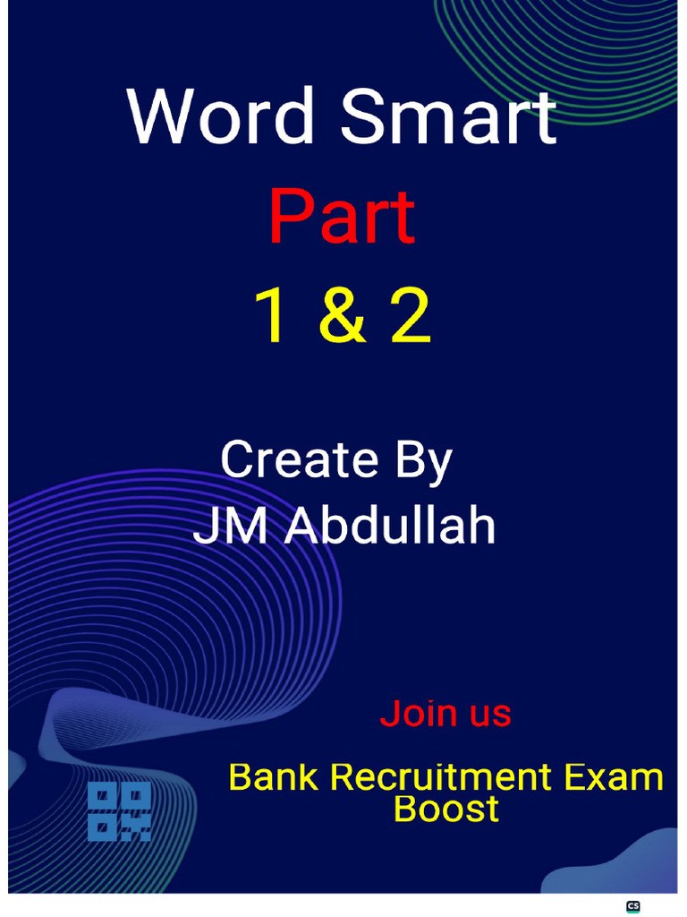 Word Smart Part 1& 2 | PDF