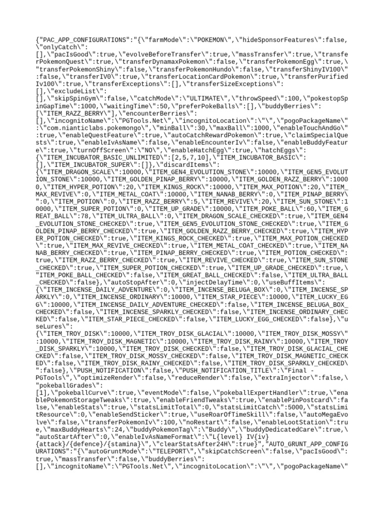 Pgtools Settings 20250522172711 | PDF