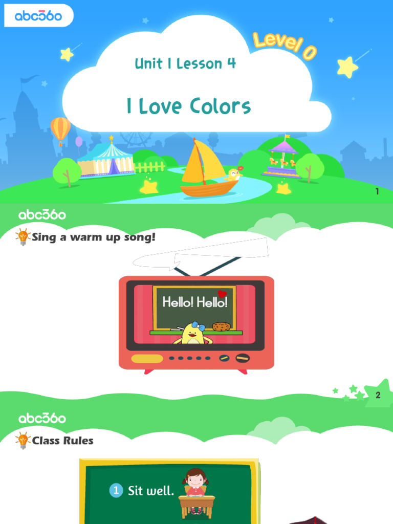 I Love Colors: Lesson Activities | PDF