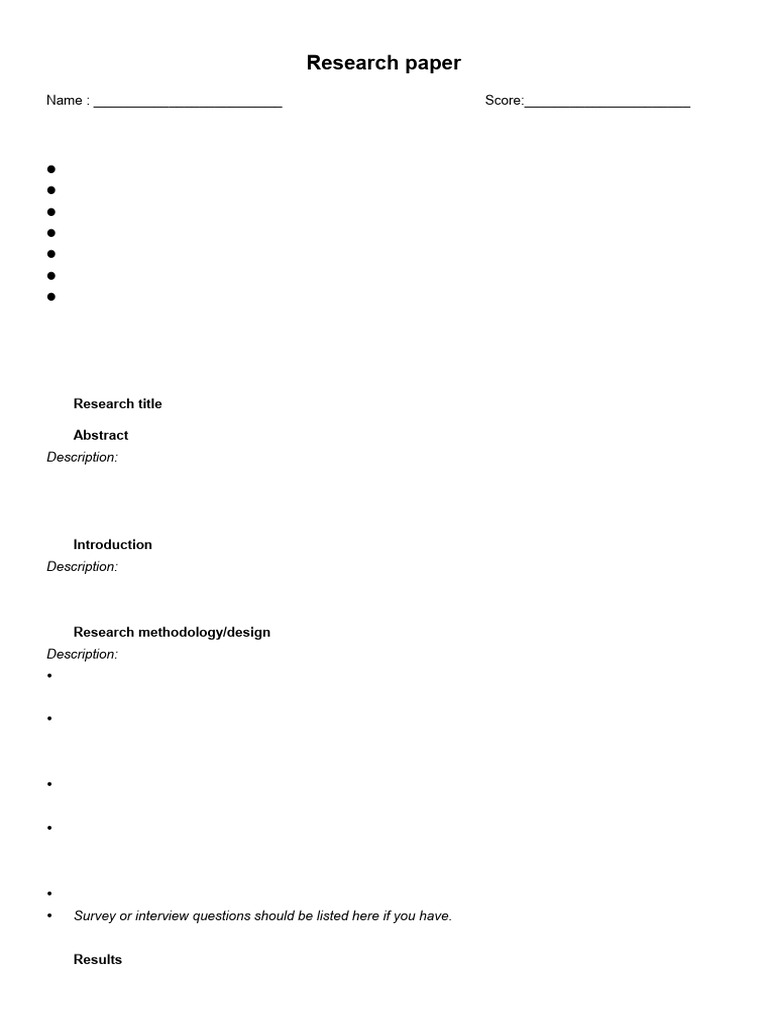 Writing Your Research Paper | PDF | Statistics | Methodology