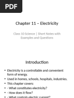 Electricity Class 10 Formulas | PDF