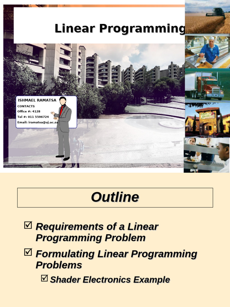 Emgcha3 Lecture - 10 2025 | PDF | Linear Programming | Mathematical ...