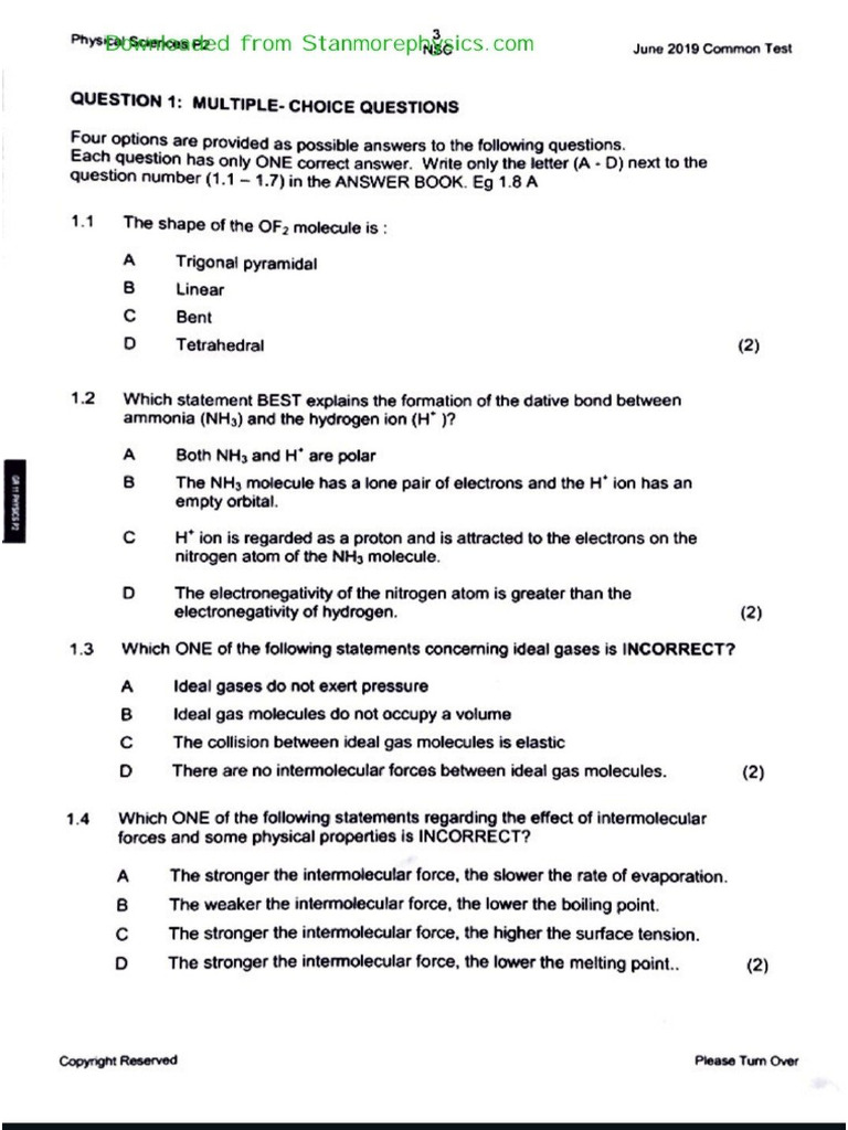 June p2 Physics GR 11 Activities | PDF