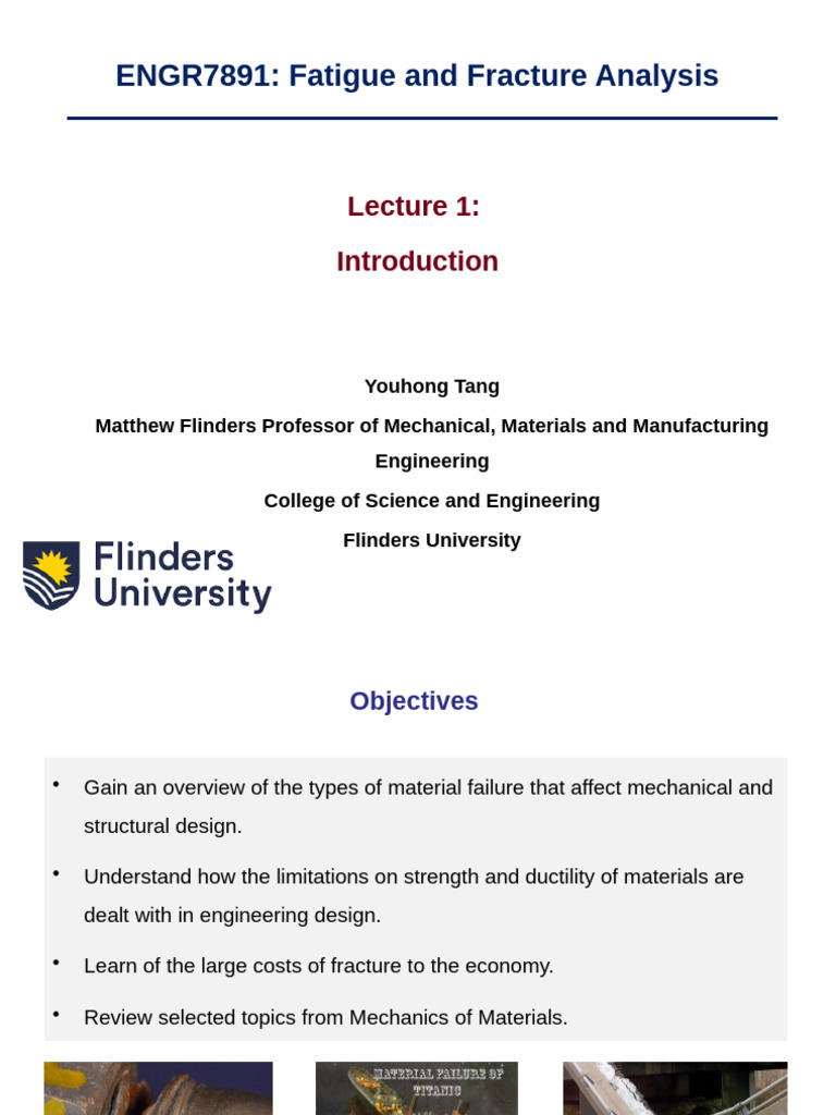 Lecture 1 - Introduction | PDF | Fracture | Deformation (Engineering)
