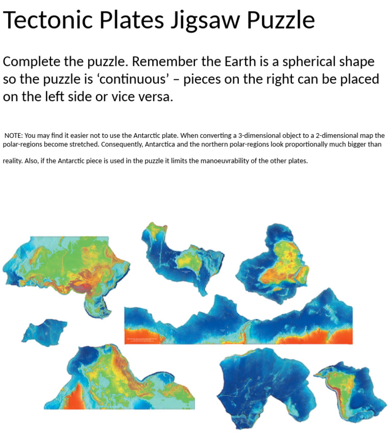Tectonic Plate Puzzle | PDF