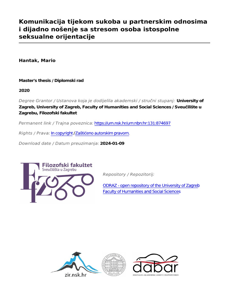 Mario Hantak Diplomski Finalno | PDF
