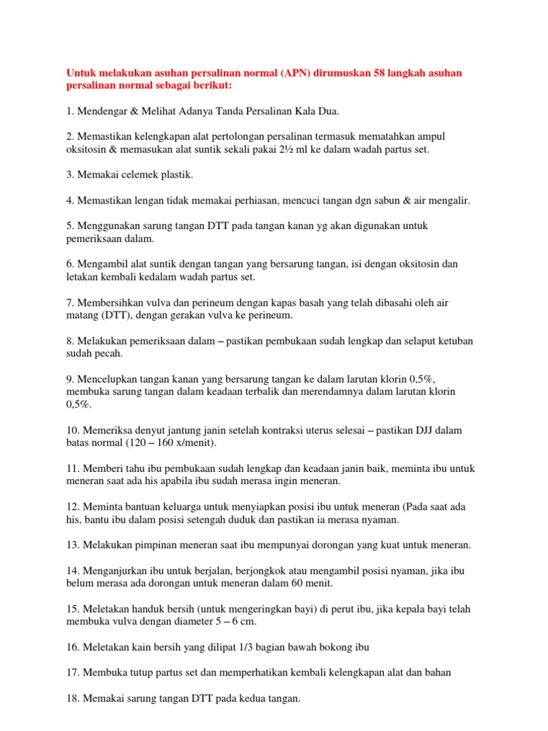58 Langkah Apn | PDF | Kesehatan Holistik