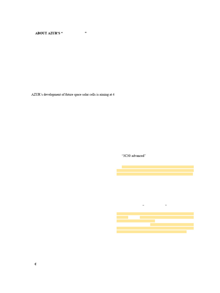 About AZUR 3G30-Advanced Space Solar Cell and Next Generation Product ...