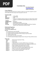 Manoj Resume CV | PDF