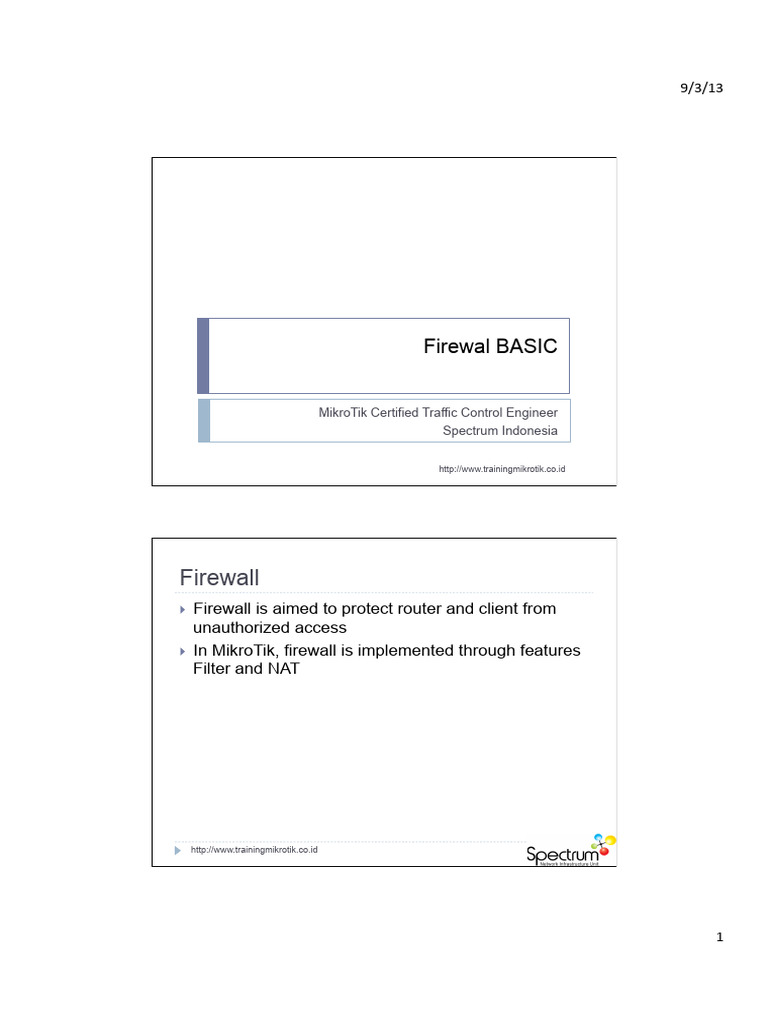 03 - MTCTCE v4 - Firewall Basic and ConnTrack | PDF | Port (Computer Networking) | Firewall ...