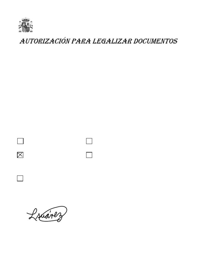 Autorizo para Legalizar | PDF