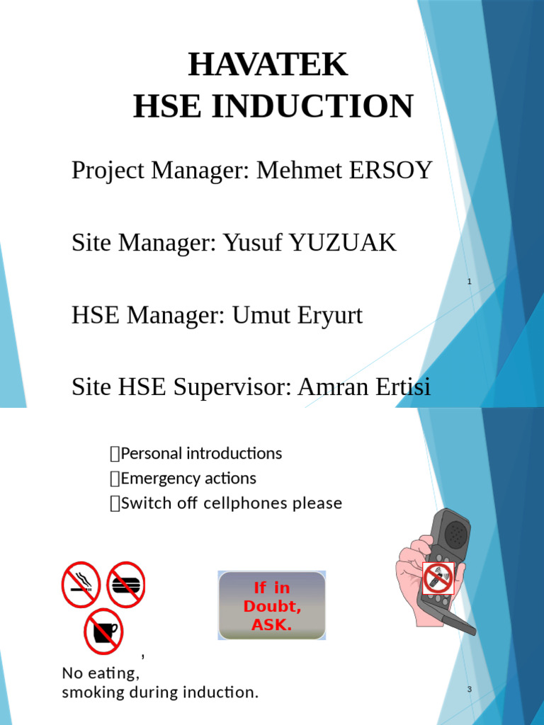 Havatek HSE Induction With QUIZ | PDF | Personal Protective Equipment ...