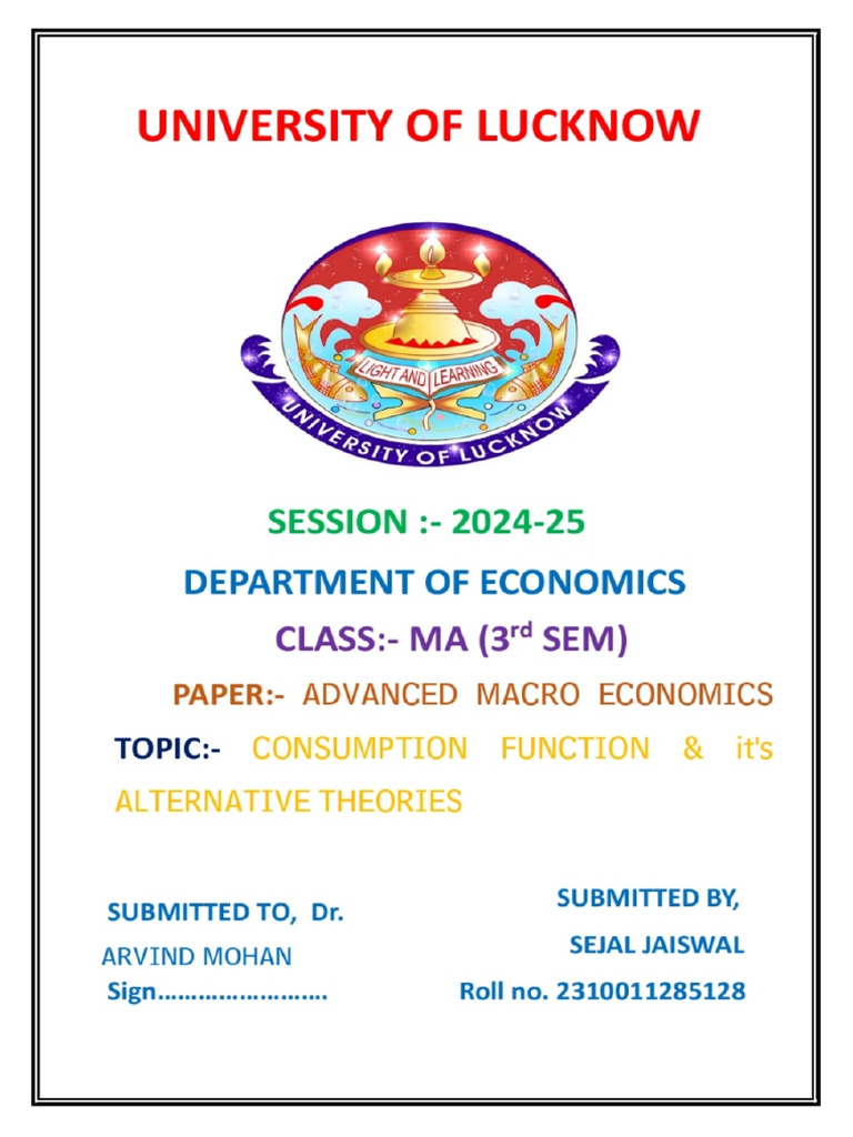 Macro Economics Front Page | PDF