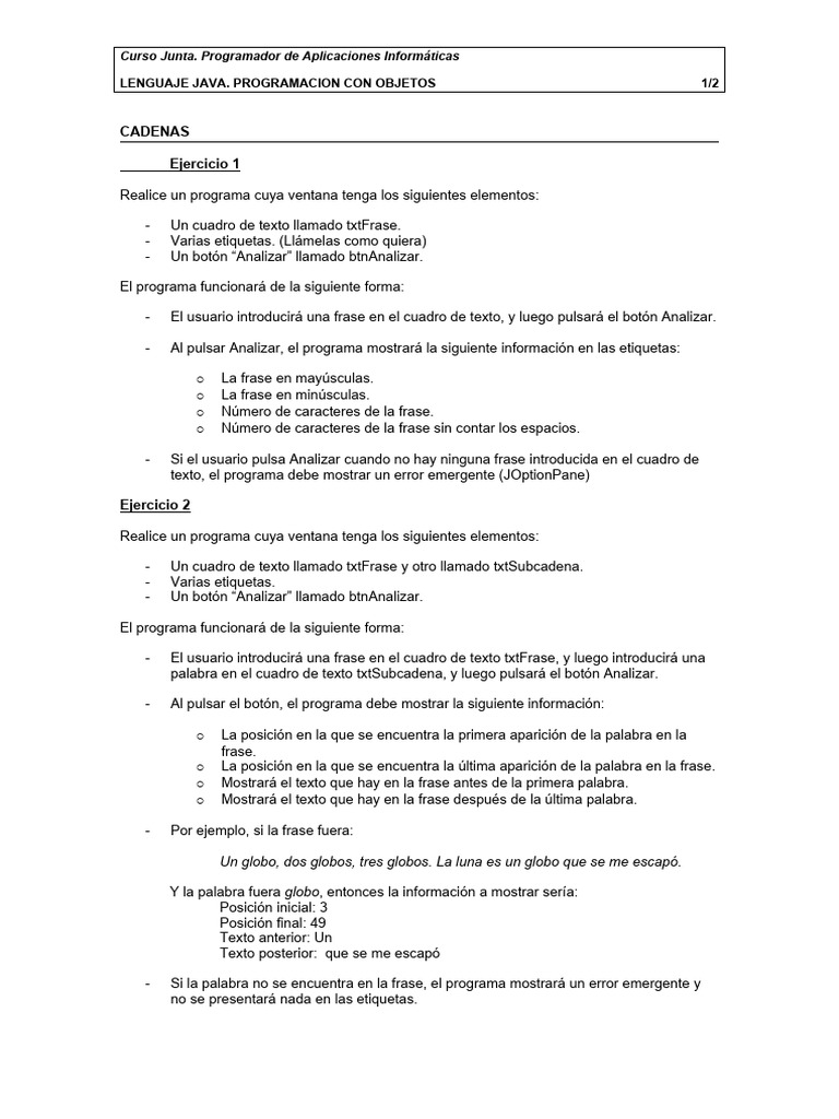 JAVA_PROGRAMACION_CON_OBJETOS_04 | PDF | Lenguaje de programación | Ventana (informática)