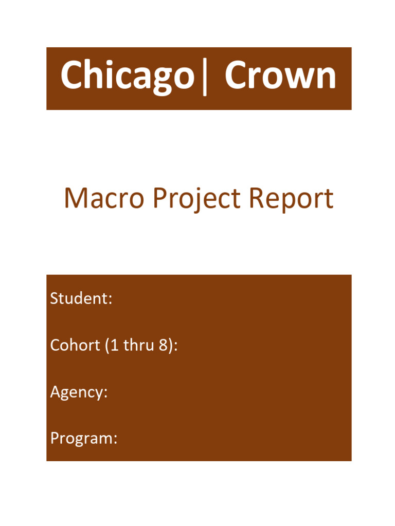 Macro Project Form, PDF | PDF