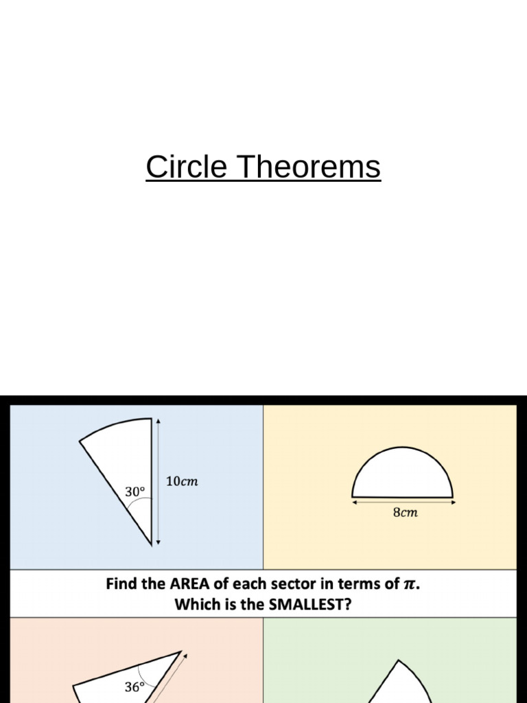 3 Sheets Cicle Theorems | PDF