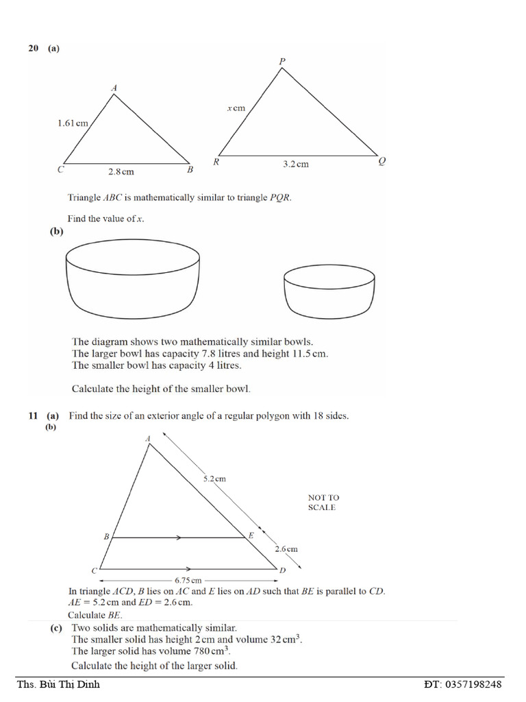 4.2 Working C11 Similar Shapes Solids Topical PP | PDF