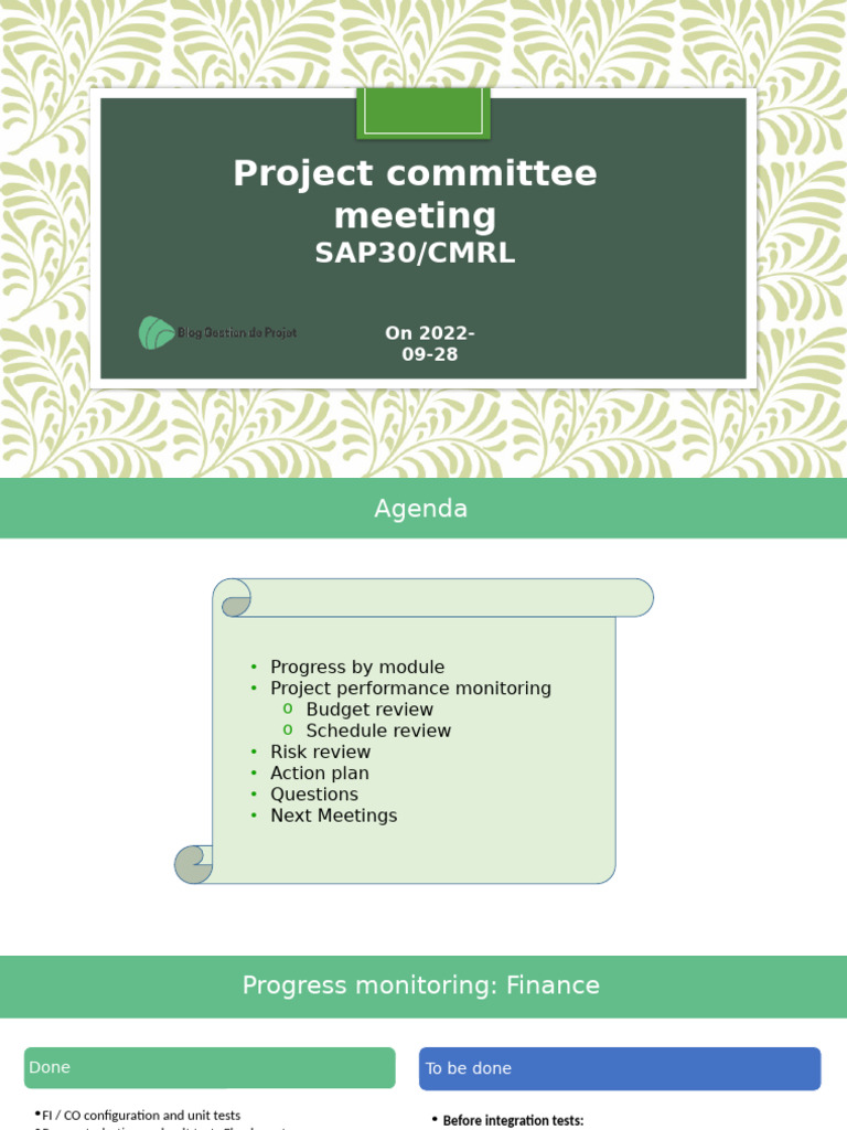 31 - Project Committee Presentation en | PDF | Unit Testing | Logistics