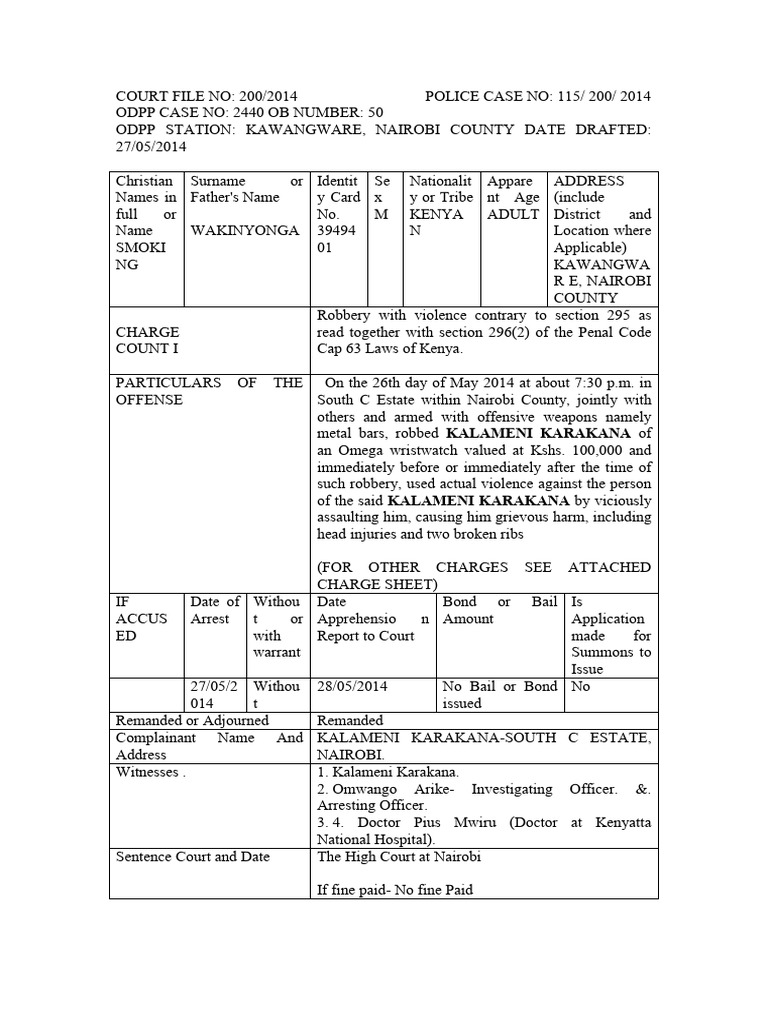 Charge Sheet | PDF | Bail | Deviance (Sociology)
