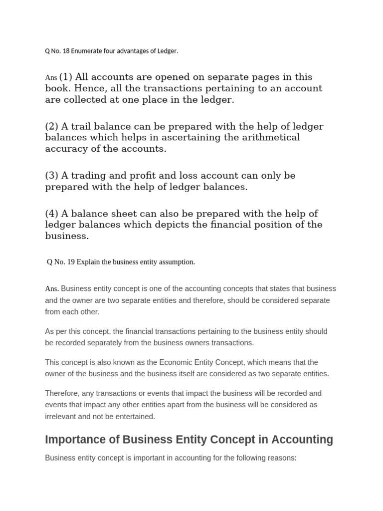 Understanding Business Entity Assumption | PDF | Accrual | Balance Sheet