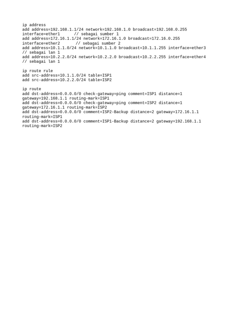 Setting Mikrotik PBR | PDF