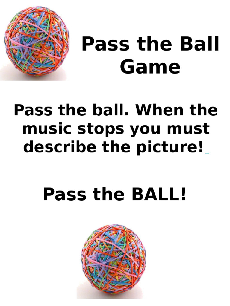 Pass the Ball Game Instructions | PDF
