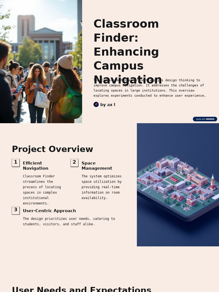 Classroom Finder Enhancing Campus Navigation | PDF | Usability | Computing