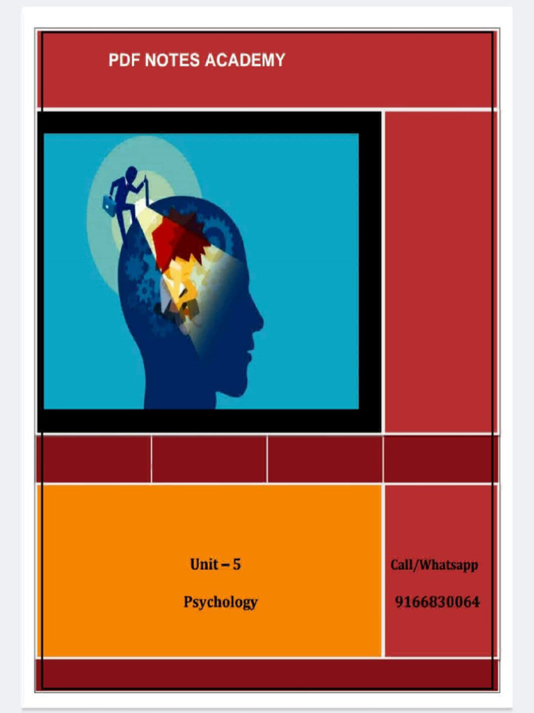 Sample Unit 5 Psychology | PDF | Attention | Visual Perception