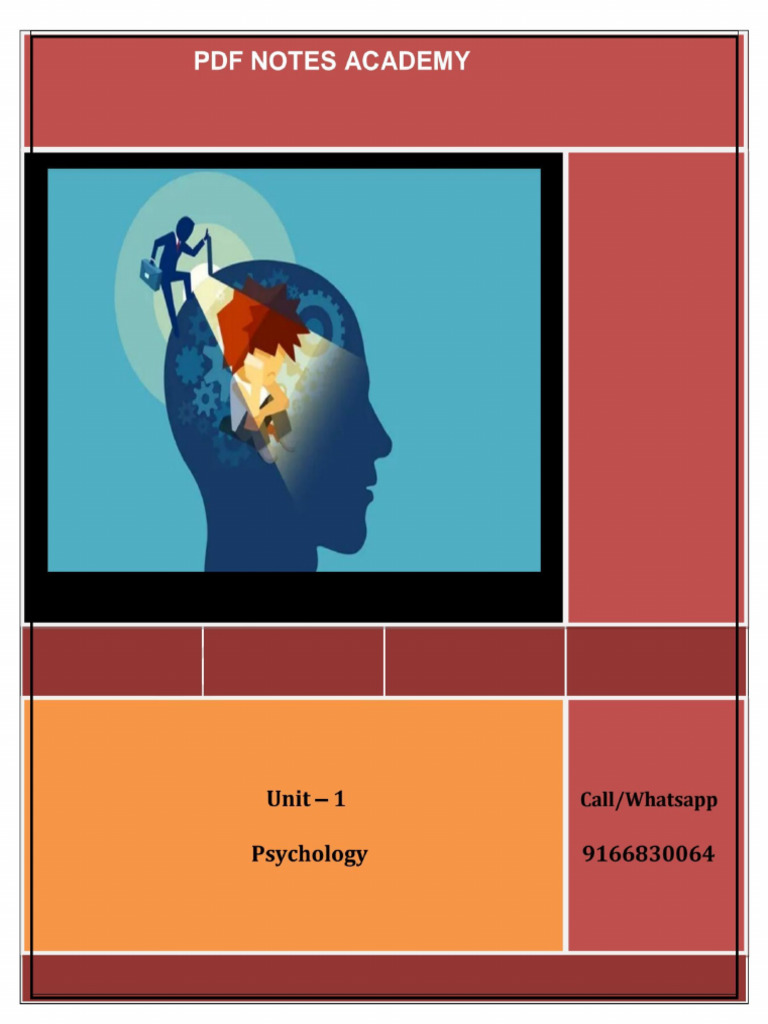 Sample Unit 1 Psychology | PDF