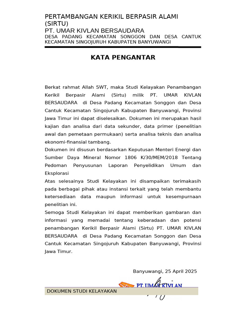 DAFTAR ISI FS Revisi Tekno | PDF