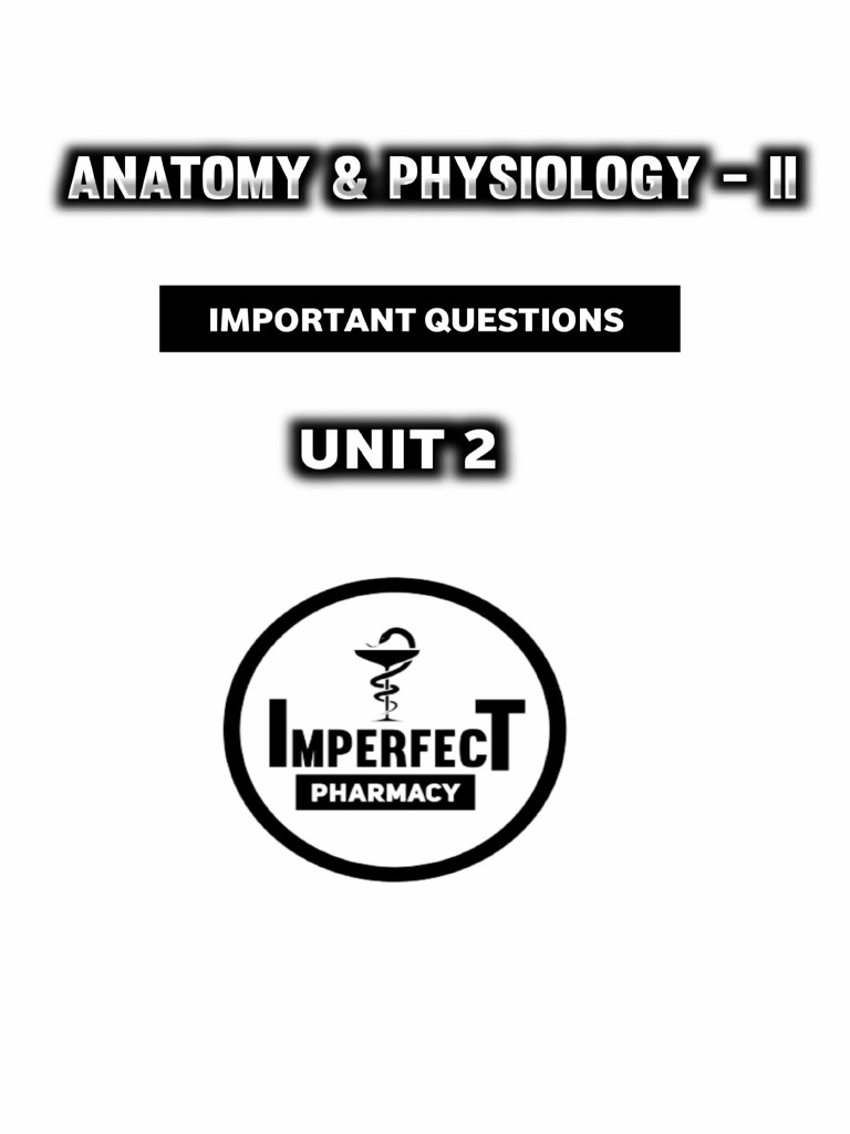 UNIT 2 HAP II Imperfect Pharmacy | PDF