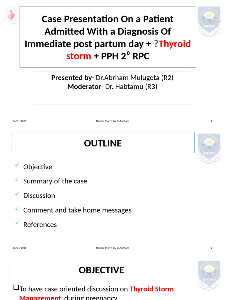 Case Presentation On Thyroid Storm | PDF | Hyperthyroidism | Thyroid