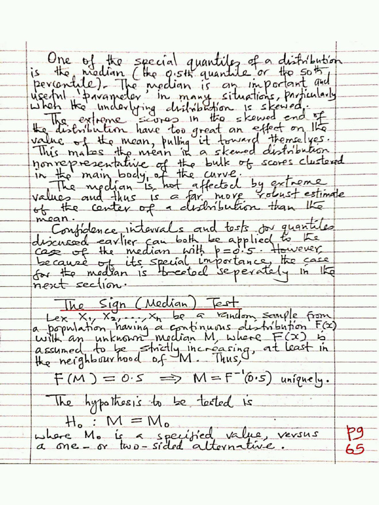 Sta 403 - Sma 442 Notes - 5 | PDF