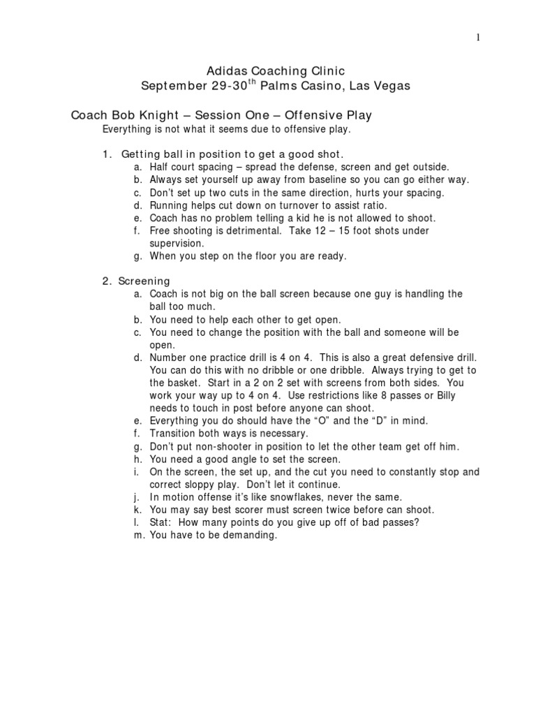 Basketball Coaching Clinic Notes Ebook Sample: Take A Look | Download ...