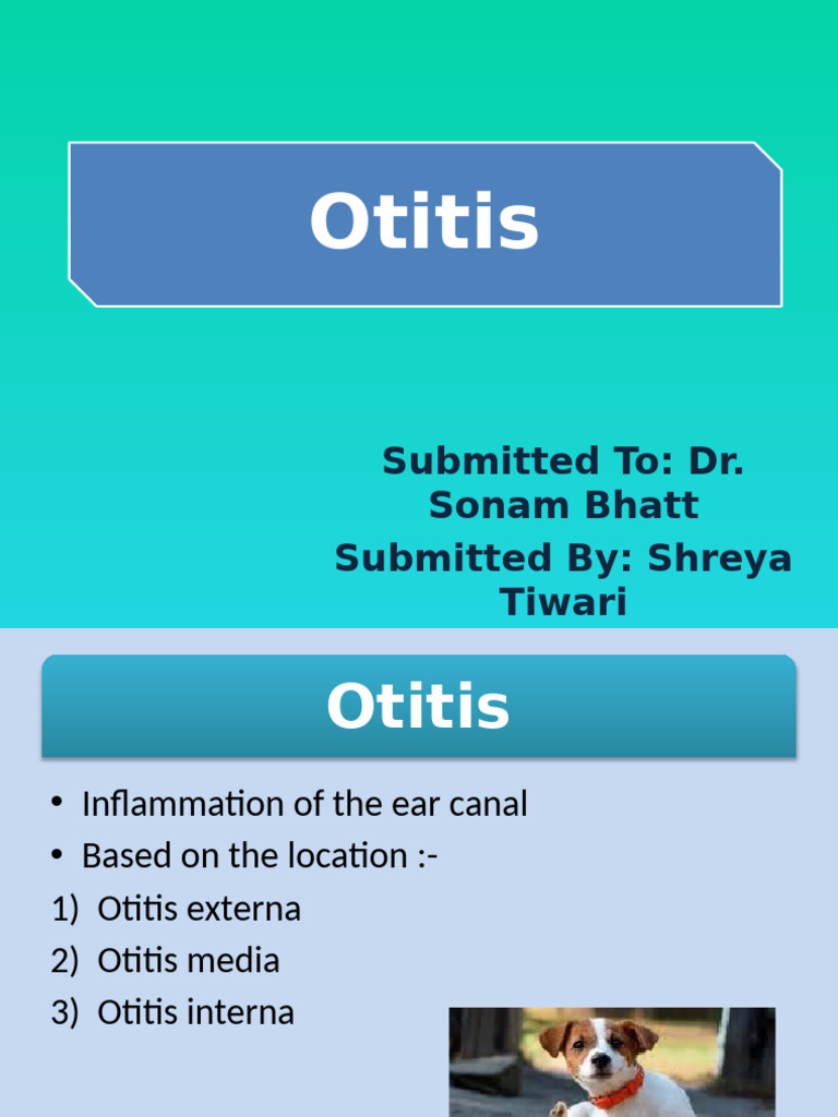 Otitis | PDF | Ear | Antimicrobial Resistance