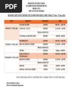 Grade 10 & 11 June Exam Timetable - 2025 | PDF