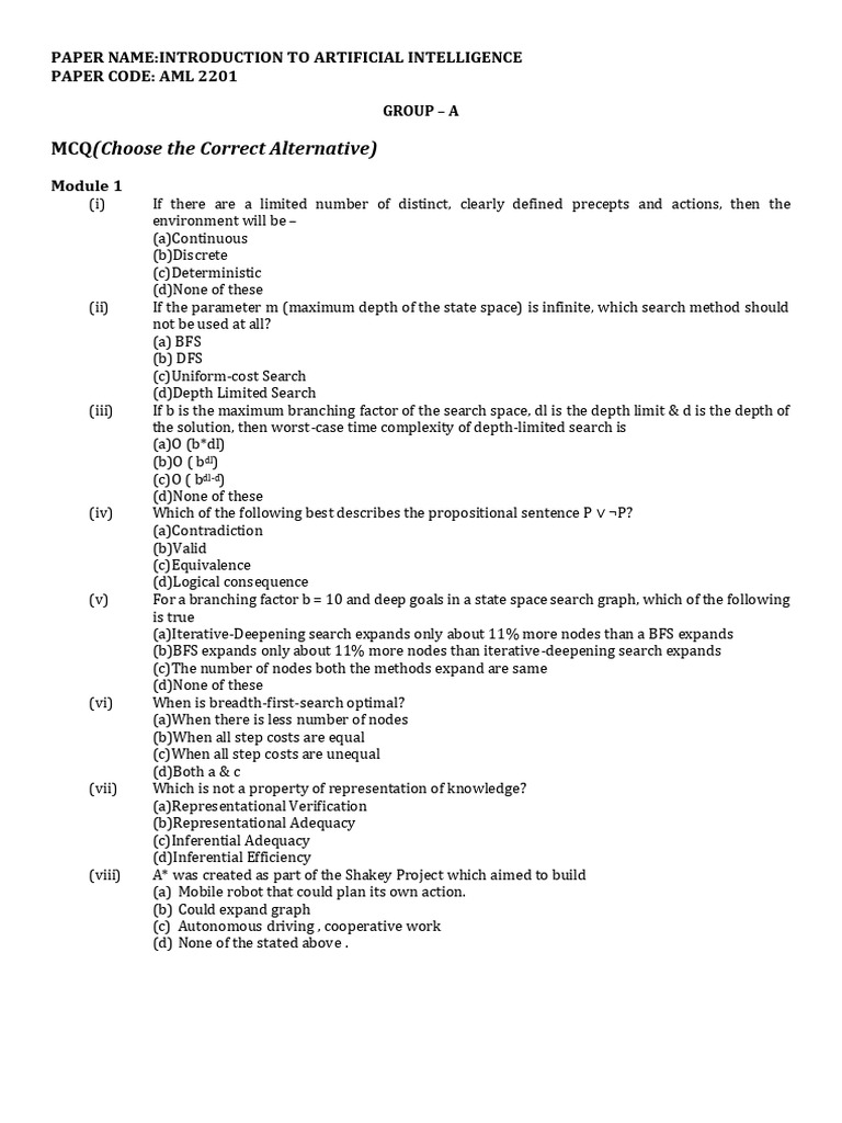 Question Bank Aml 2201 (Aiml) | PDF | Applied Mathematics | Theoretical Computer Science