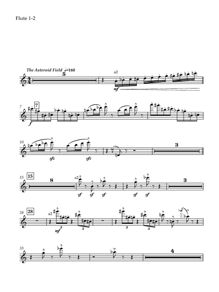 Asteroid Field - Orig - Cut - Arr - Flute 1-2 | PDF