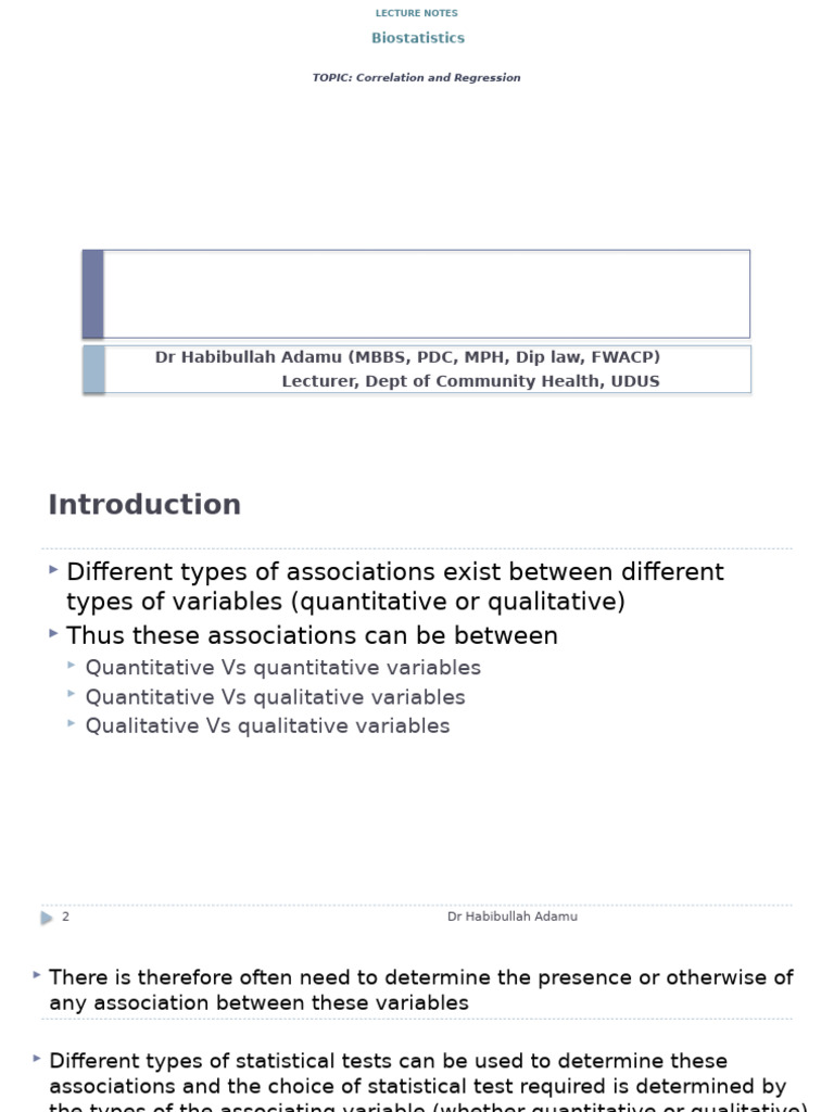 Correlation and Regression-Dr Habibullah | PDF | Scatter Plot | Statistical Analysis