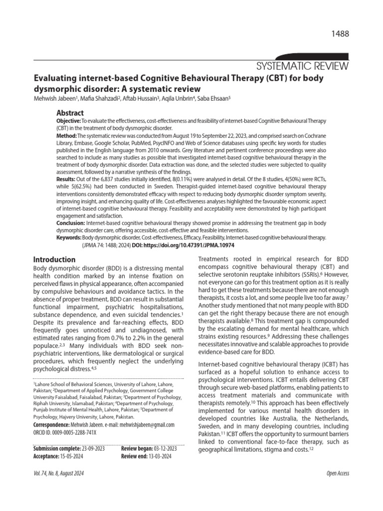 EBSCO-FullText-06 05 2025. | PDF | Cognitive Behavioral Therapy ...