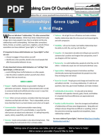 Red Flags and Green Flags Worksheet | PDF | Psychology | Behavioural ...