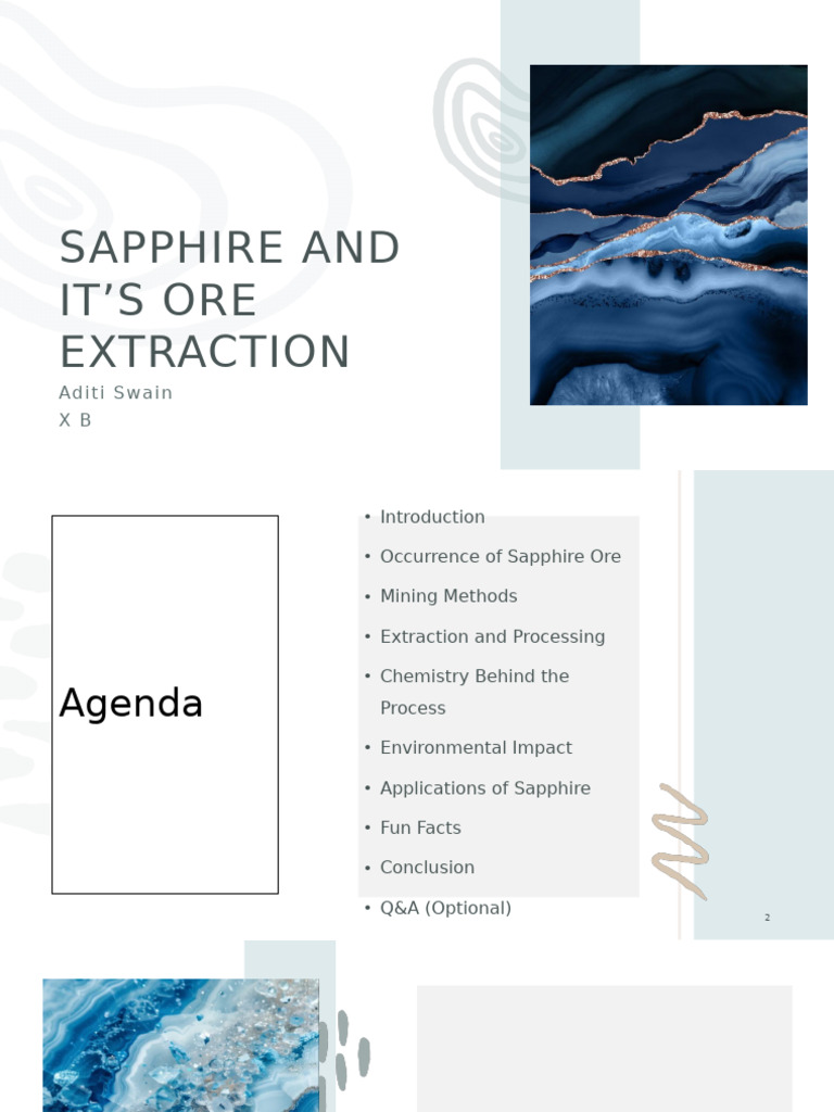 Sapphire and It's Ore Extraction | PDF | Mining | Gemstone