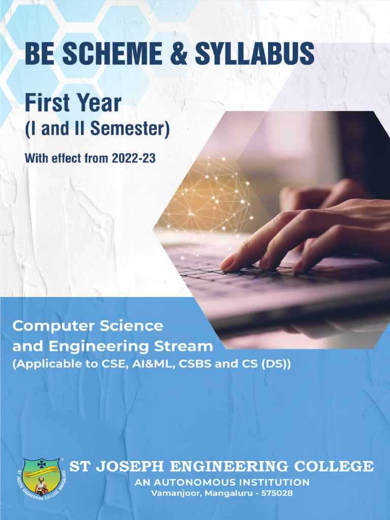22 CSE Stream I and II Semester Scheme and Syllabus | PDF | Engineering | Course Credit