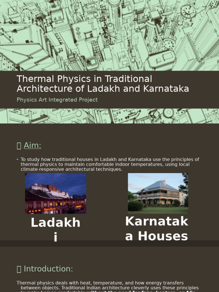 Thermal Physics in Karnataka and Ladakh | PDF | Building Insulation ...