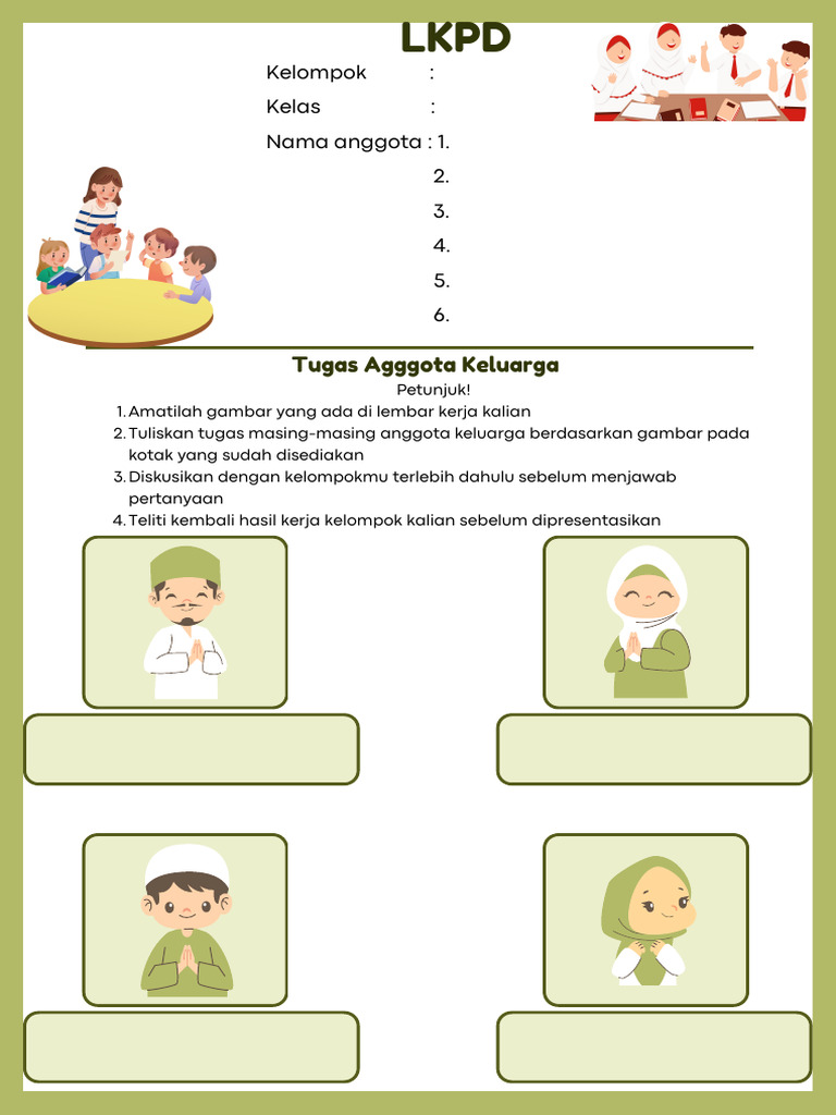 LKPD Tugas Anggota Keluarga | PDF