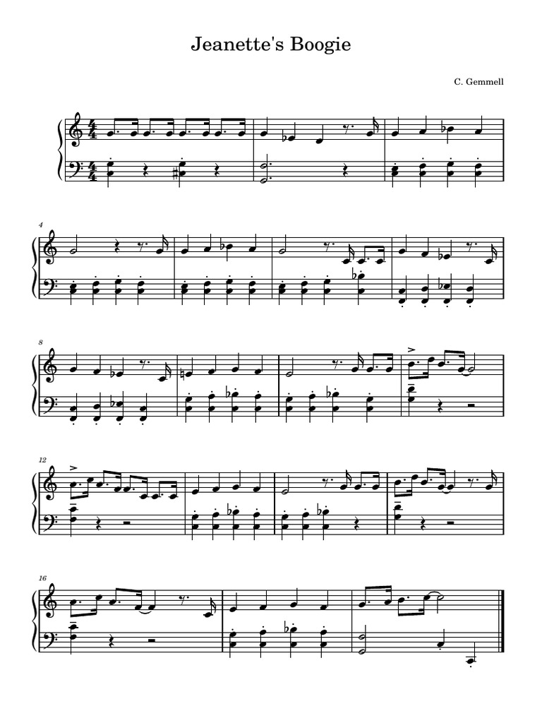 Jeanette's Boogie | PDF