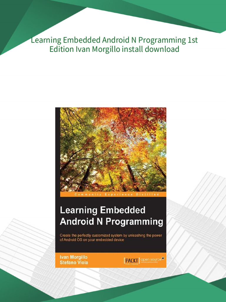 Learning Embedded Android N Programming 1st Edition Ivan Morgillo PDF ...