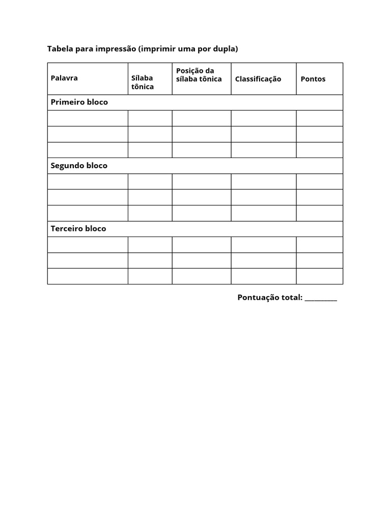 Atividade para Impressao Tabela Lp03 10ats02 | PDF