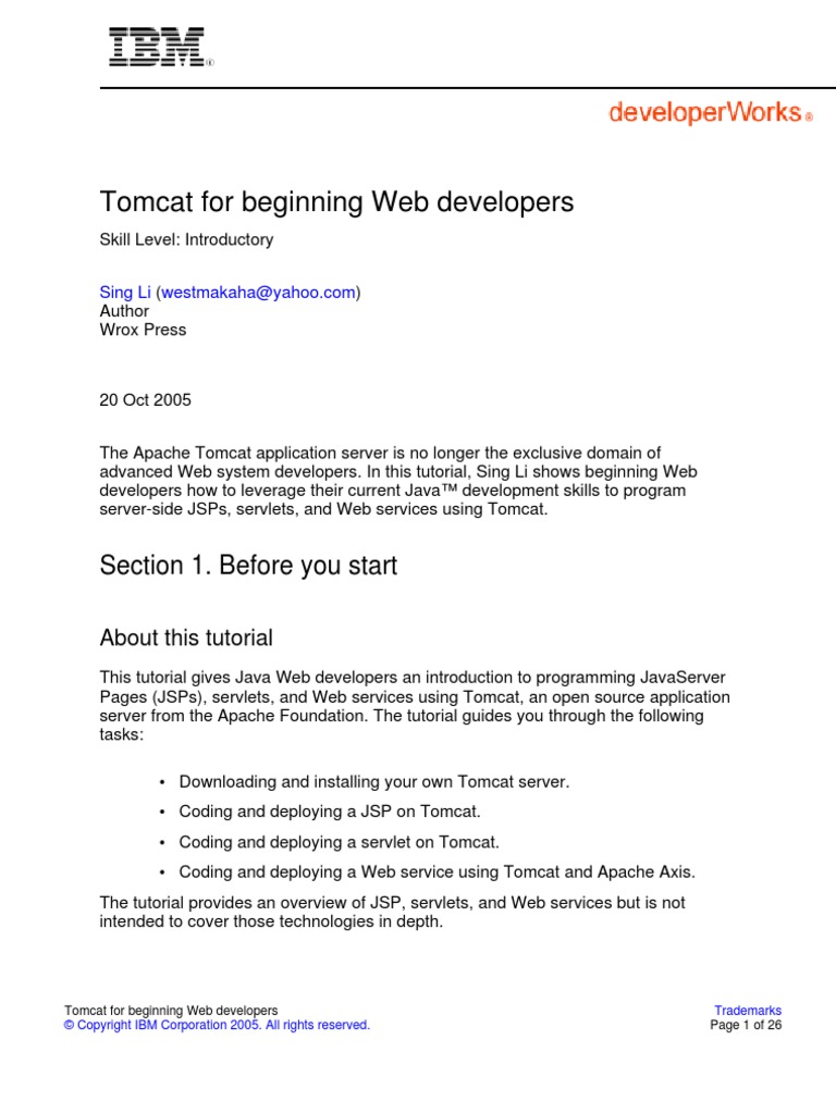 J Tomcat PDF | PDF | Java Server Pages | Java Servlet